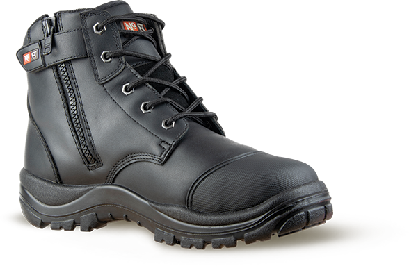 Hamilton Black Zip | Apex Safety Footwear